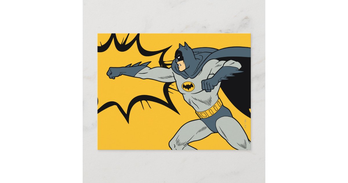 Batman Punch Postcard | Zazzle