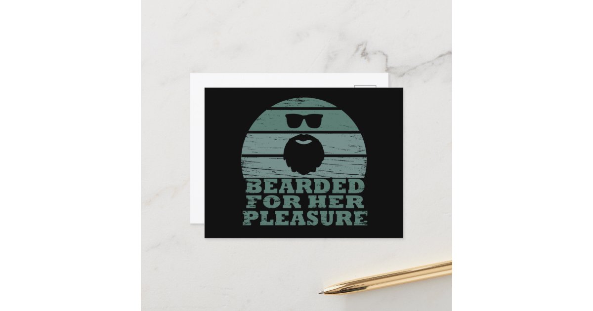 Bearded quotes funny beard sayings gifts holiday postcard | Zazzle