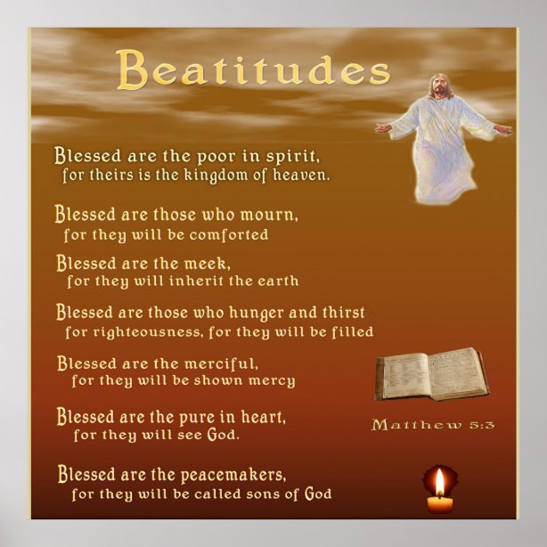 Beatitudes Posters, Prints & Poster Printing | Zazzle CA