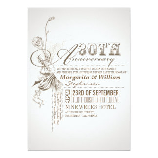 30th Wedding Anniversary Invitations & Announcements | Zazzle Canada