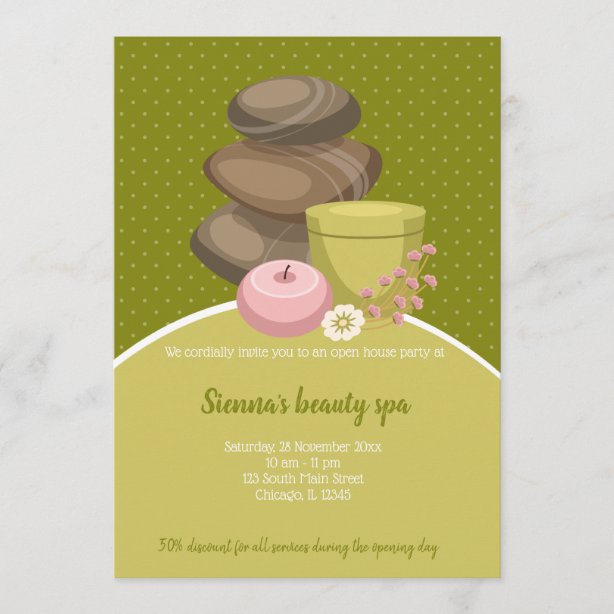 Massage Therapy Invitations | Zazzle CA