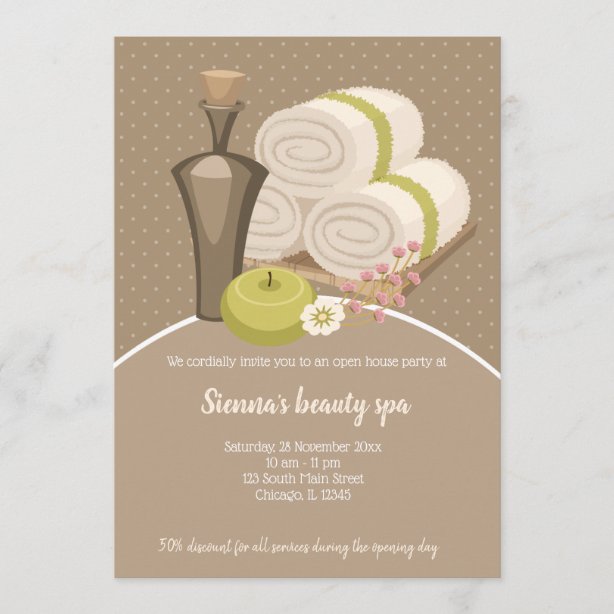 Massage Invitations | Zazzle CA