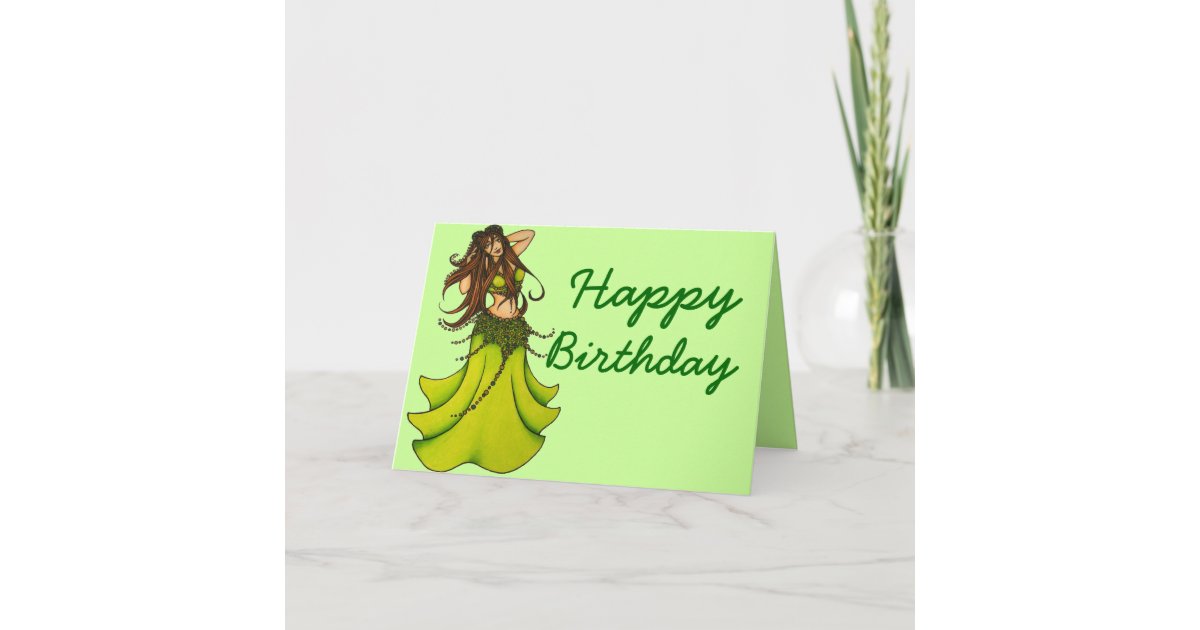 Belly Dancer Birthday Cards | Zazzle