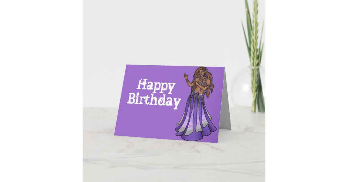 Belly Dancer Birthday Cards | Zazzle