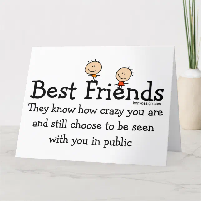 Best Friends Cards | Zazzle