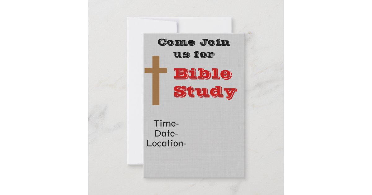 Bible Study Invitation | Zazzle