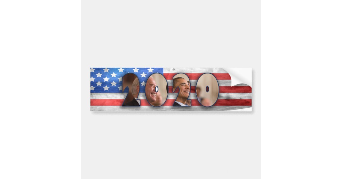 Biden Obama 2020 Democratic Political Bumper Sticker | Zazzle