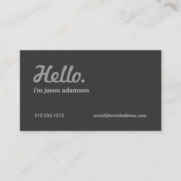 Introduction Business Cards & Profile Cards | Zazzle CA