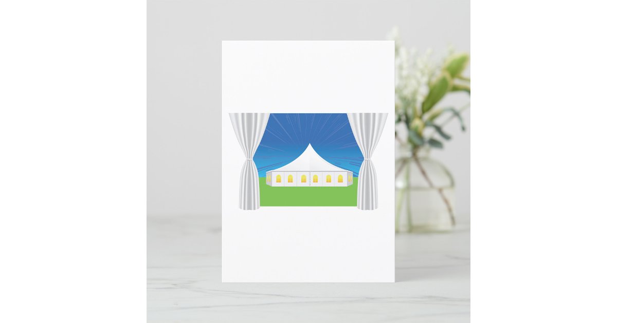 Big White Tent Invitation | Zazzle