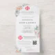 Bilingual Vietnamese Peonies Traditional All In One Invitation | Zazzle
