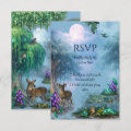 Bioluminescent Elegance Wedding Collection RSVP Card | Zazzle