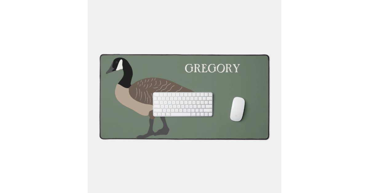 Bird Lovers Canada Geese Illustration Personalized Desk Mat | Zazzle