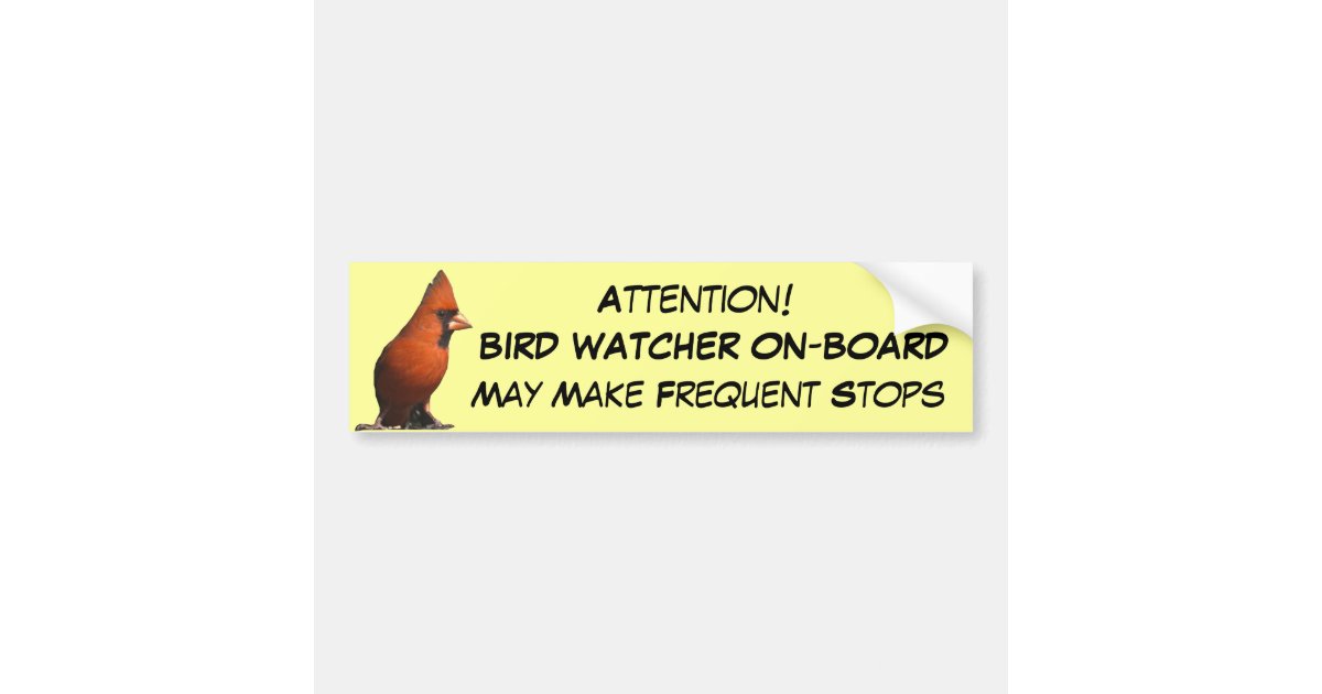 Bird Watcher Bumper Sticker | Zazzle