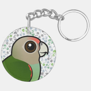Parrot Parrots Drawing Cartoon Cute Bird Birds Keychains & Key Rings ...