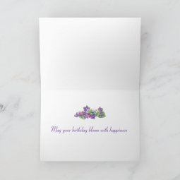 Birthday Violet Paper Doll Card | Zazzle