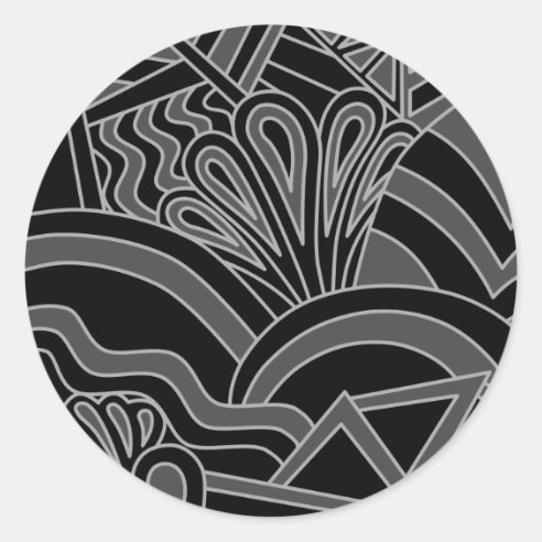Art Deco Stickers | Zazzle CA