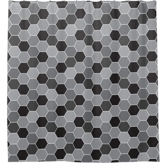Black and Grey Honeycomb Pattern | Zazzle.ca