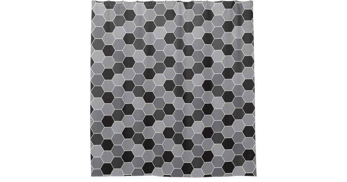 Black and Grey Honeycomb Pattern | Zazzle