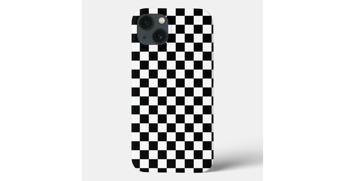 Black and White Checkerboard Case-Mate iPhone Case | Zazzle