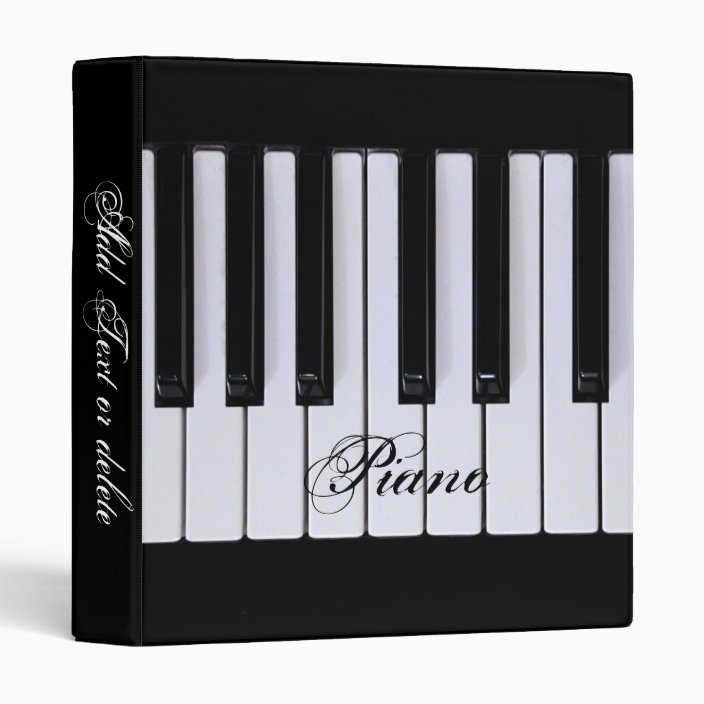 Black and White Piano Binder | Zazzle.ca