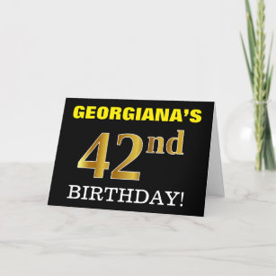 42nd Birthday Cards | Zazzle CA