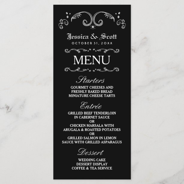 Gothic Menus | Zazzle.ca