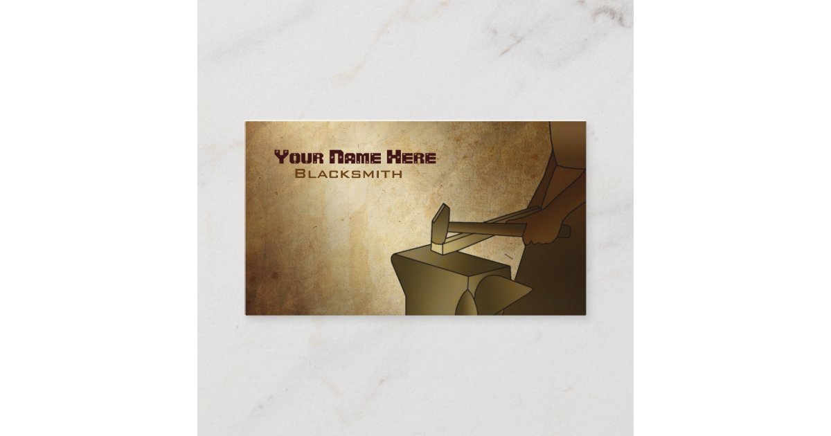 Blacksmith Business Cards | Zazzle