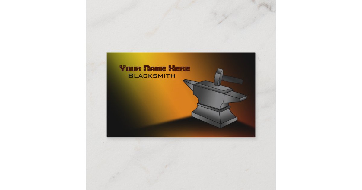 Blacksmith Business Cards | Zazzle