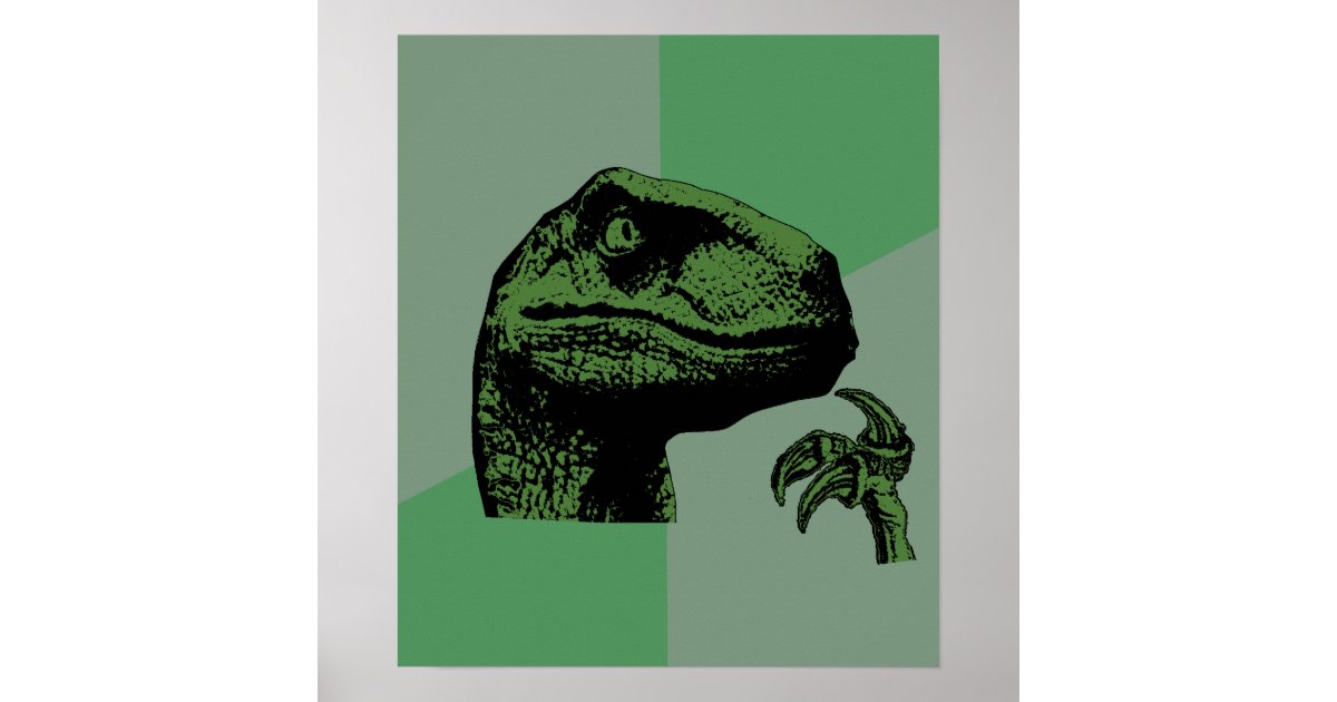 Blank Philosoraptor Poster | Zazzle