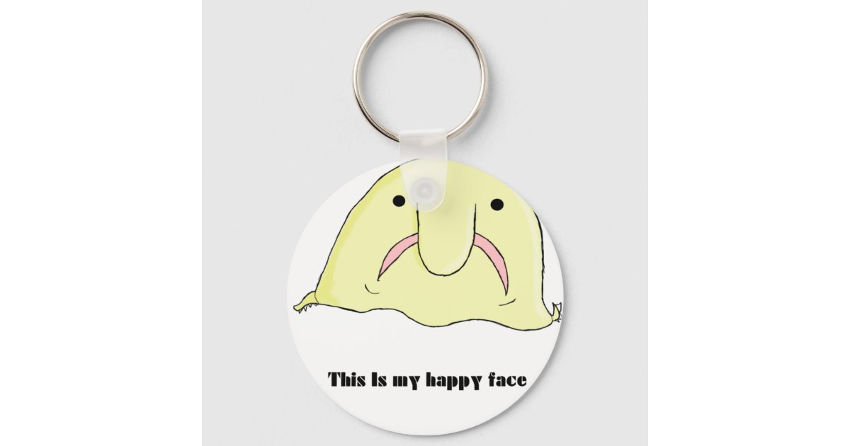 Blobfish Keychain | Zazzle
