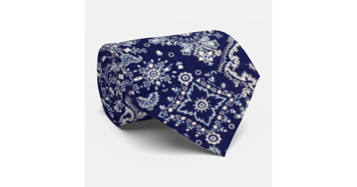 Blue Bandana Tie | Zazzle.ca