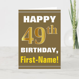 49th Birthday Cards | Zazzle CA