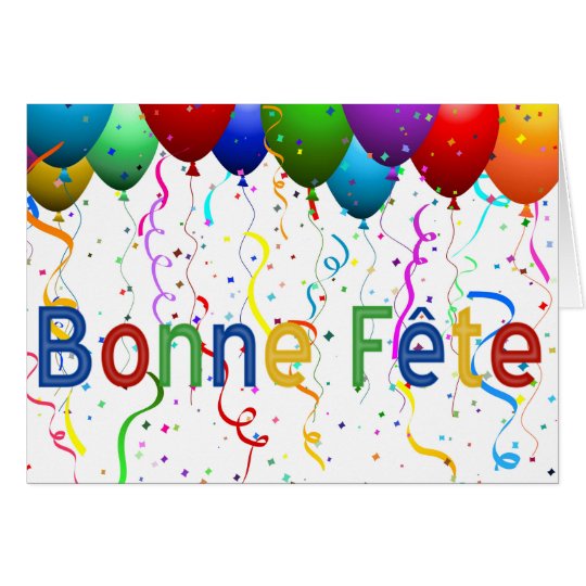 Bonne Fête Card | Zazzle.ca