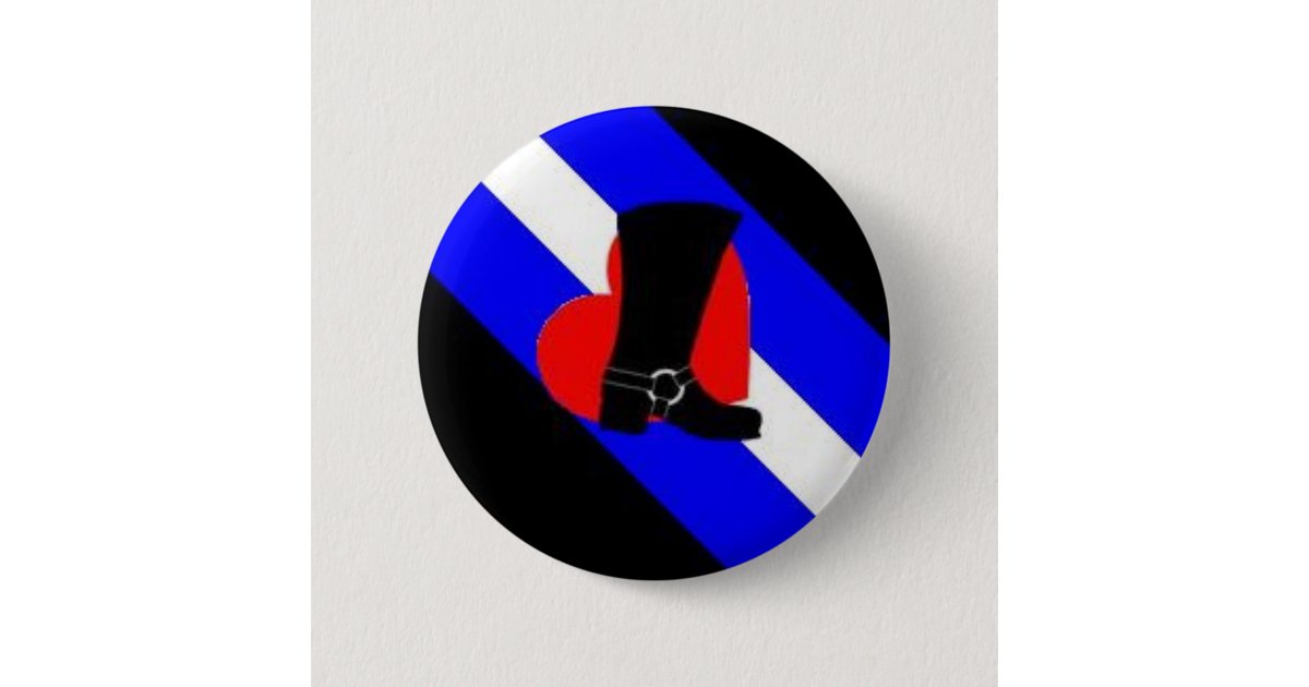 bootblack pride flag 2 inch round button | Zazzle