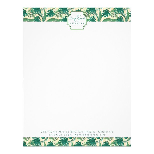 Garden Letterhead | Zazzle CA