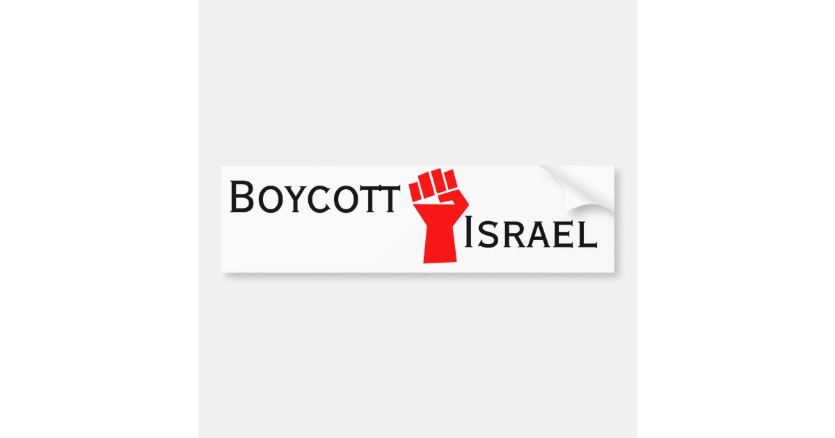 Boycott Israel Bumper Sticker | Zazzle