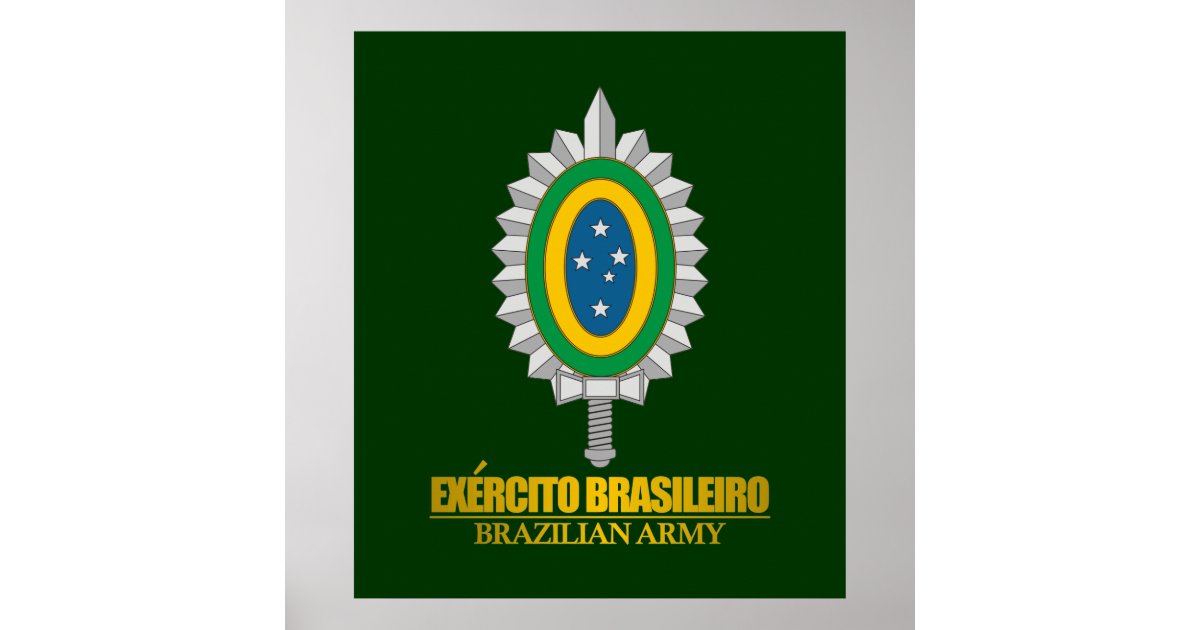 Brazilian Army Emblem Poster | Zazzle