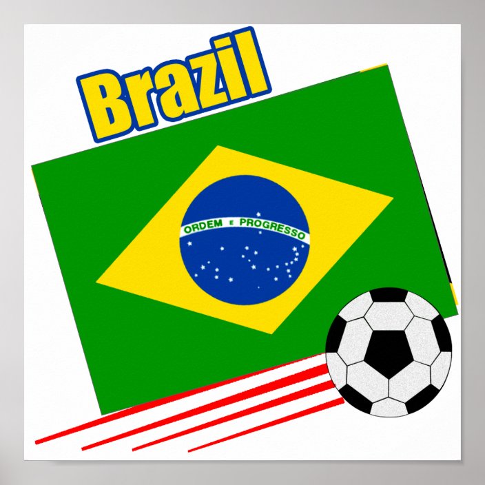 Brazilian Soccer Team Poster | Zazzle.ca