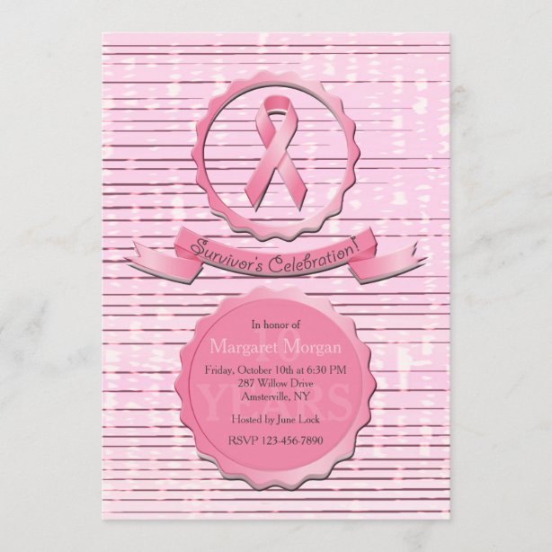 Breast Cancer Invitations | Zazzle CA