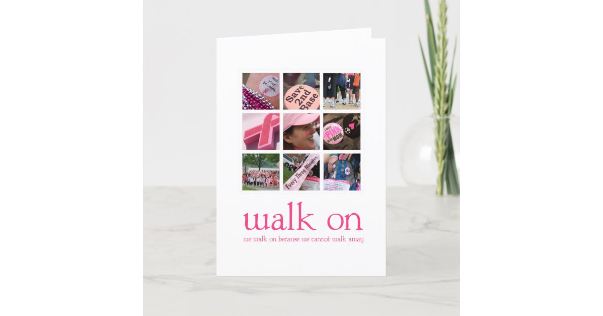 Breast Cancer Walk Cards | Zazzle