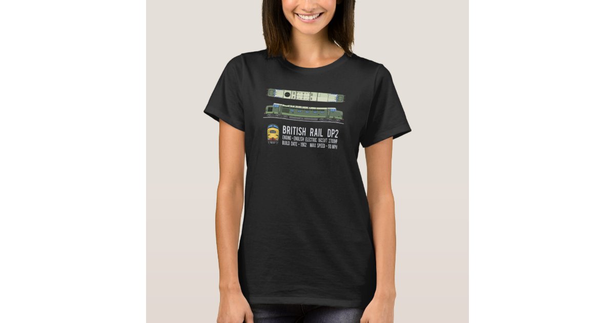 British Rail DP2 Locomotive Train Diagram T-Shirt | Zazzle