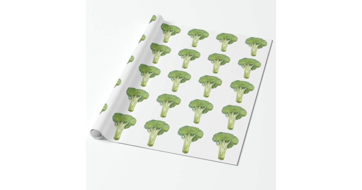 broccoli wrapping paper | Zazzle
