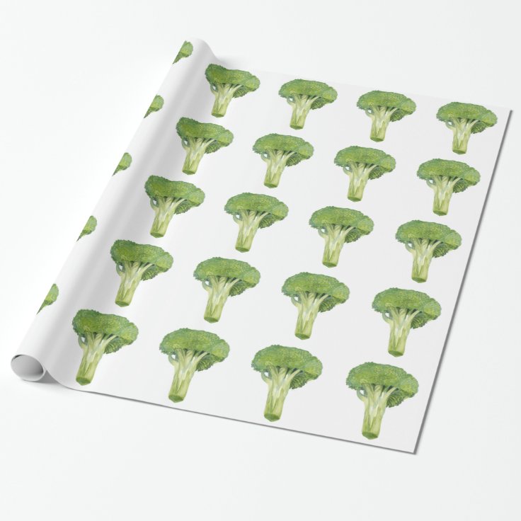 broccoli wrapping paper | Zazzle