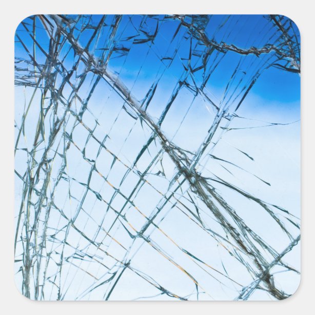 Broken Glass Stickers | Zazzle CA