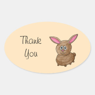 Cartoon Rabbit Stickers | Zazzle CA