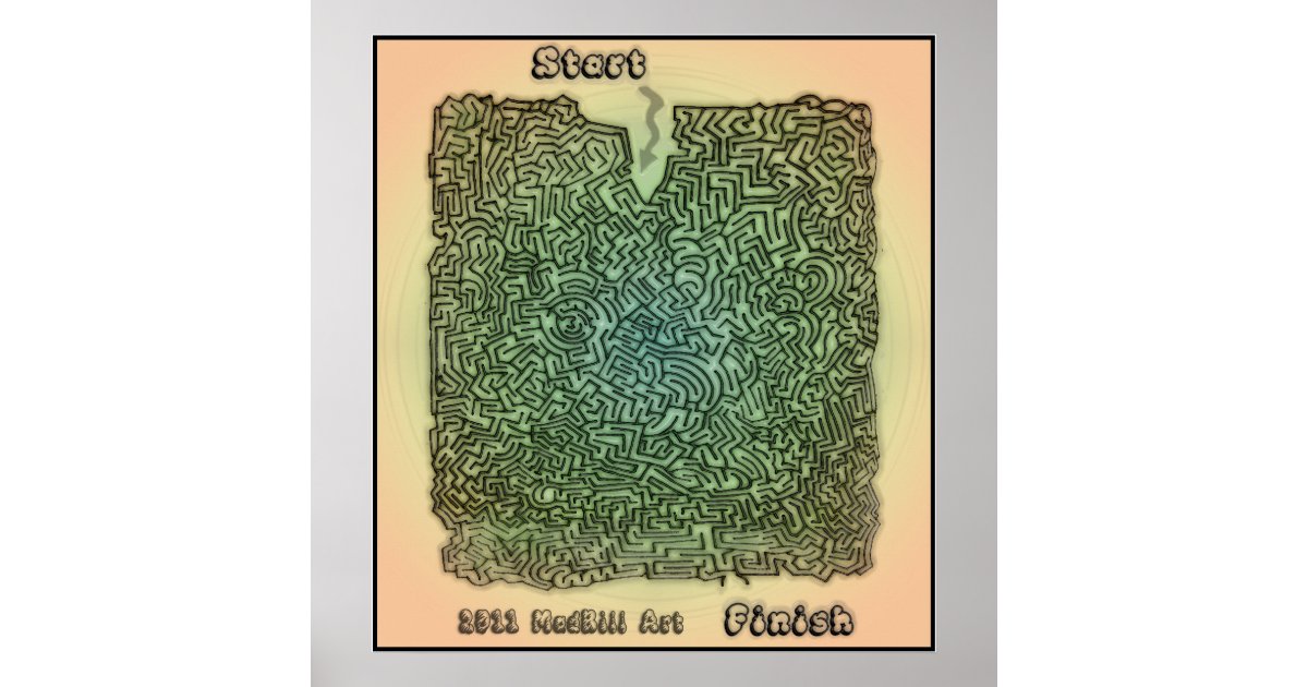 Bubble Maze Poster | Zazzle