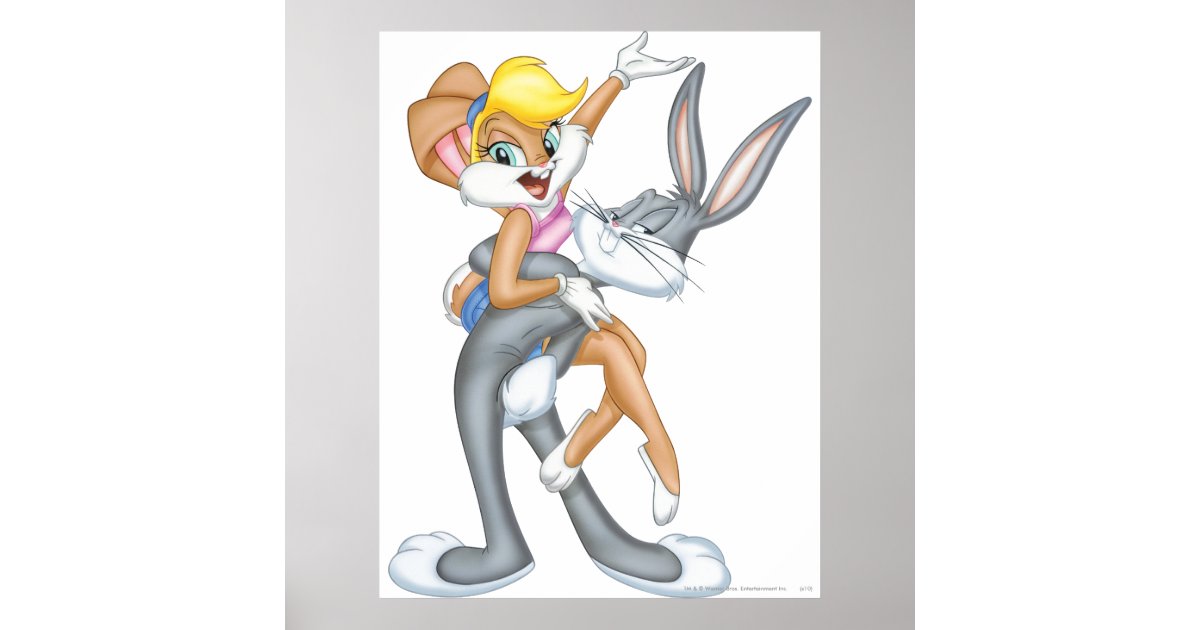 BUGS BUNNY™ and Lola Bunny Poster | Zazzle