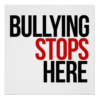 Stop Bullying Posters | Zazzle Canada