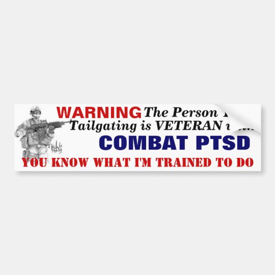 Bumper Sticker PTSD | Zazzle.ca
