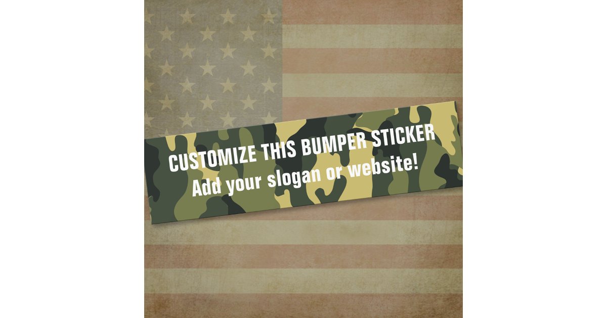 Bumper Sticker Template | Zazzle